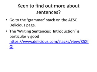 Writing 2 sentences | PPTX