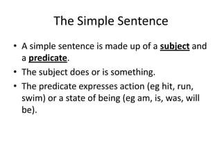 Writing 2 sentences | PPTX