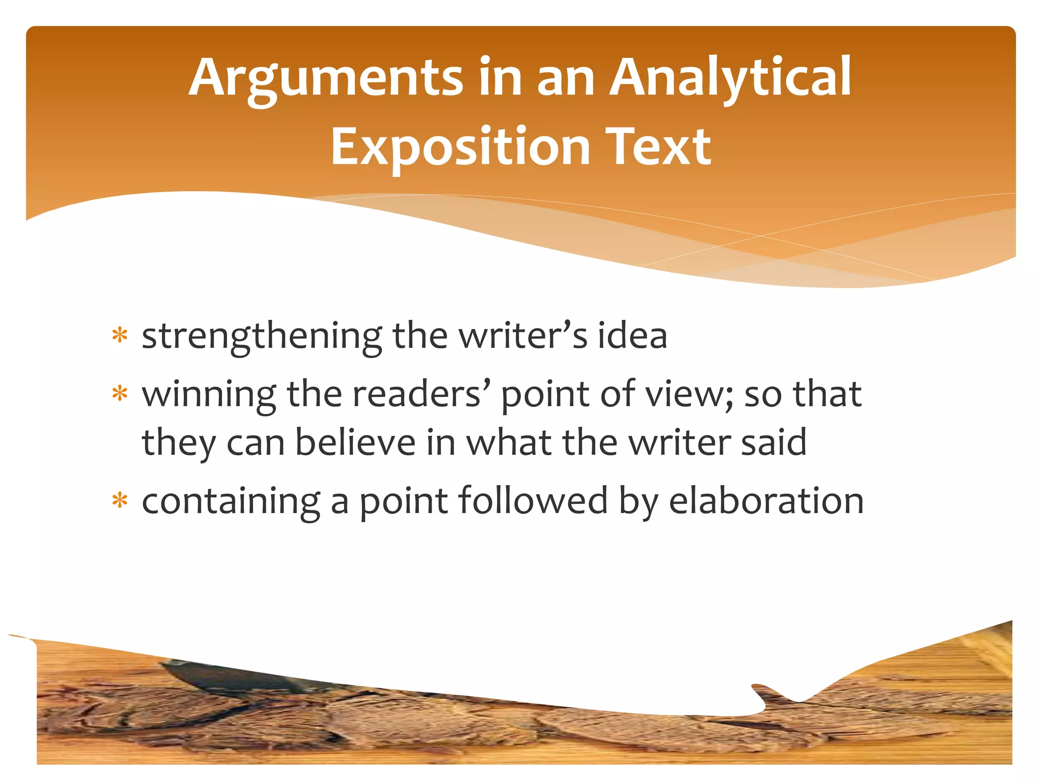 Arguments in an Analytical Exposition Text | PDF