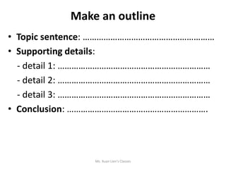 Writing 3 - Unit 1 | PPT