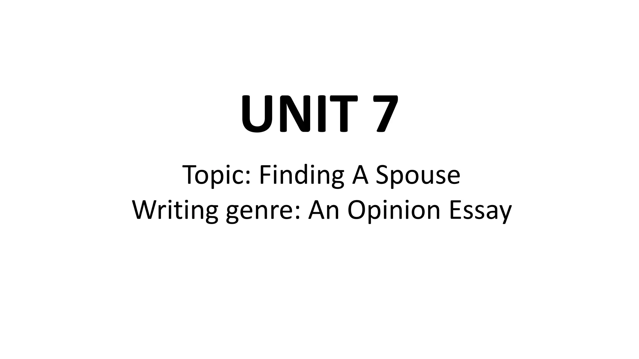 Writing 3 - Unit 7 | PDF