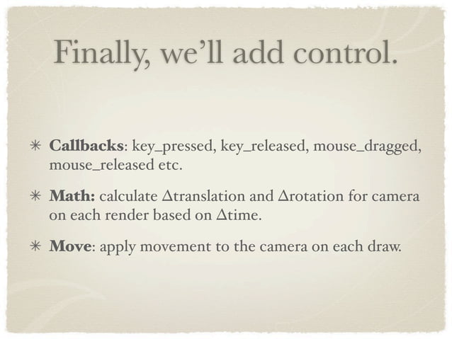 Writing 3d Applications Using Ruby Processing Ppt