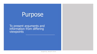 Ks2-Writing a balanced argument | PPTX