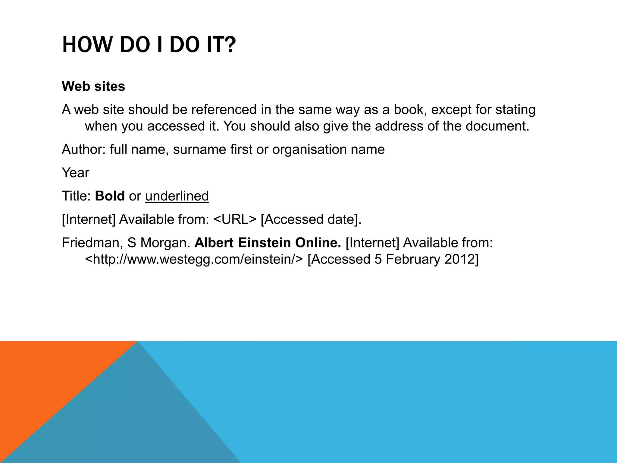 Writing a Bibliography | PPSX