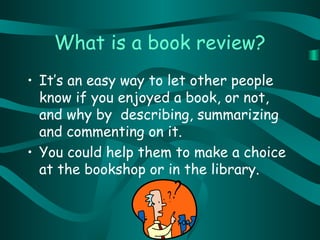 Writing a book_review | PPT