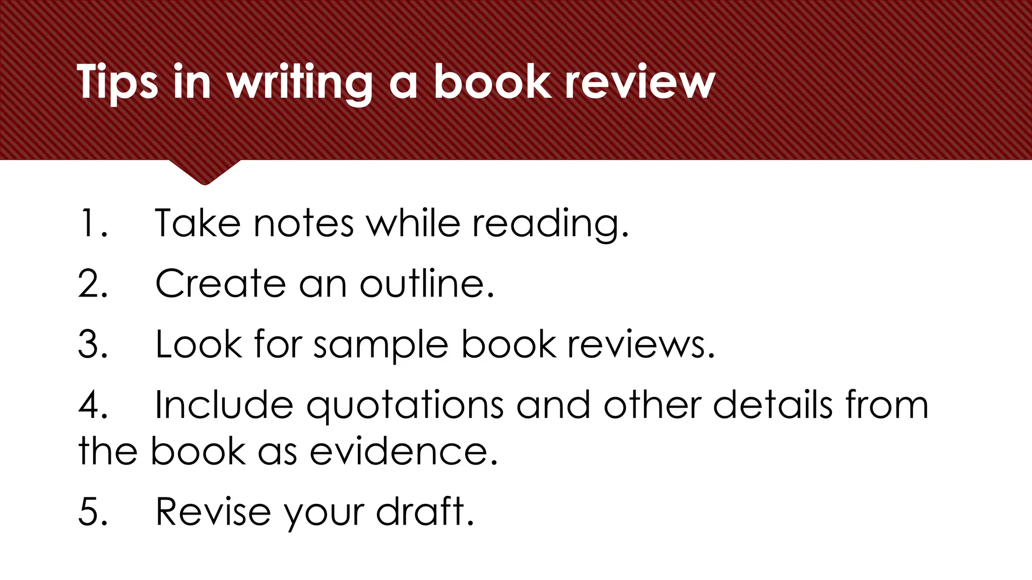 Writing a Book Review - Reading and Writing Skills | PPTX