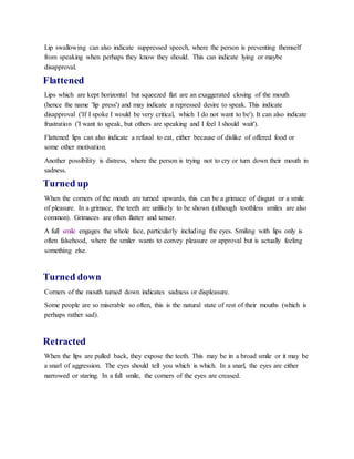 Writing about body movements | DOCX