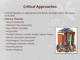 Writing about literature | PPT