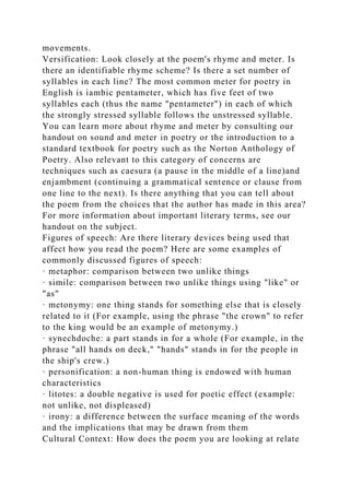Writing About PoetryWriting about poetry can be one of the most .docx