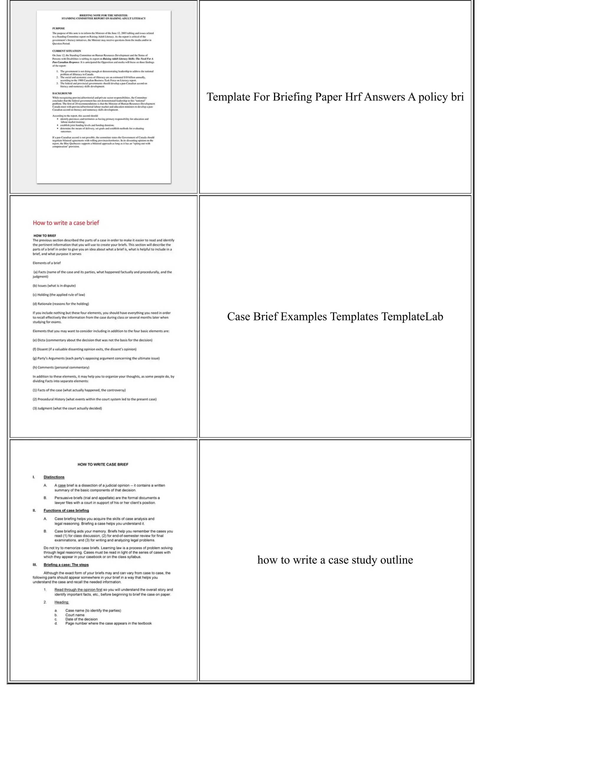 Writing A Briefing Paper | PDF