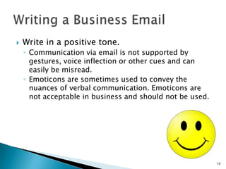 Writing a Business Email | PPTX