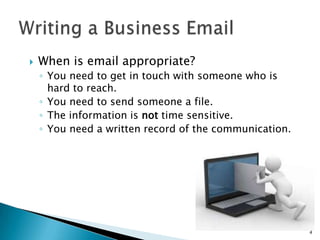 Writing a Business Email | PPTX