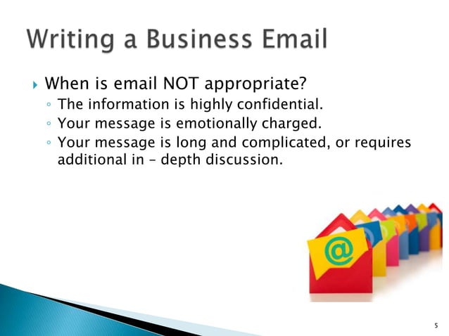 Writing a Business Email | PPTX