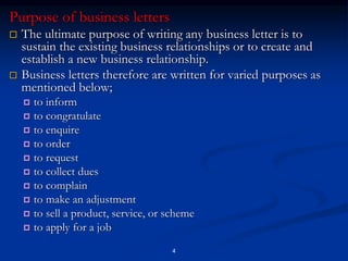 Writing a Business Letter in different models .ppt