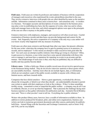 Writing a case study | PDF