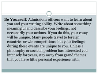 Writing College Essay | PPT