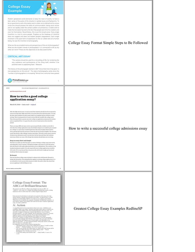 Writing A College Essay | PDF