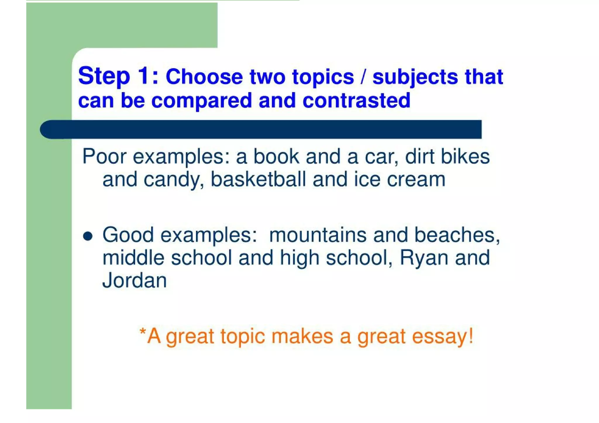 Writing A Compare And Contrast Essay With In-Text Citations | PPT