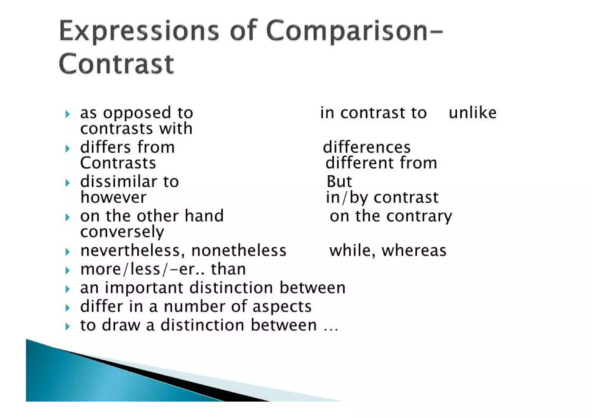 Writing A Comparison-Contrast Paragraph | PDF