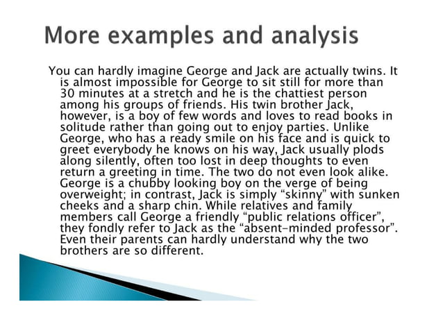 Writing A Comparison-Contrast Paragraph | PPT