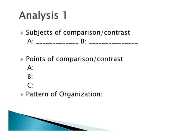 Writing A Comparison-Contrast Paragraph | PPT