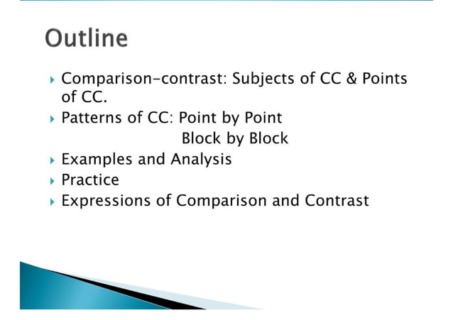 Writing A Comparison-Contrast Paragraph | PPT