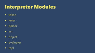 Writing a compiler in go | PPT