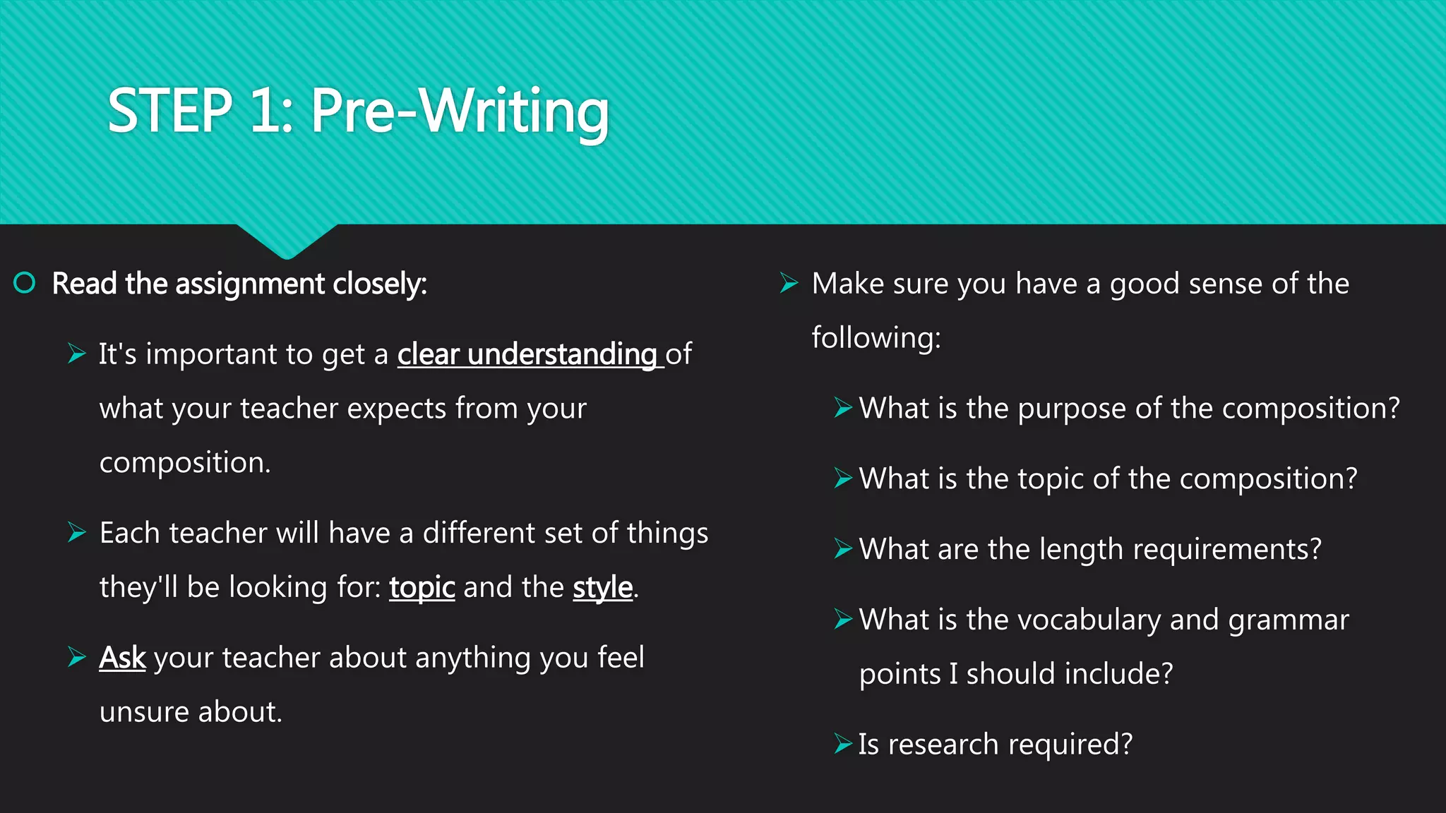 Writing a composition | PPTX