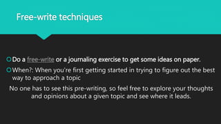 Writing a composition | PPTX