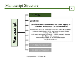 Writing a Comprehensive Technical Paper | PPT