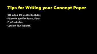 Writing_a_Concept_Paper. and its aanalysis | PPTX