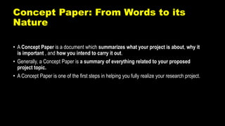 Writing_a_Concept_Paper. and its aanalysis | PPTX