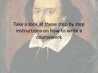 Writing a coursework for english literature | PPT