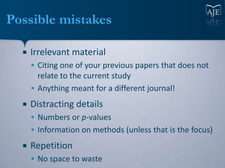 Writing a Cover Letter For Your Scientific Manuscript | PPTX ...