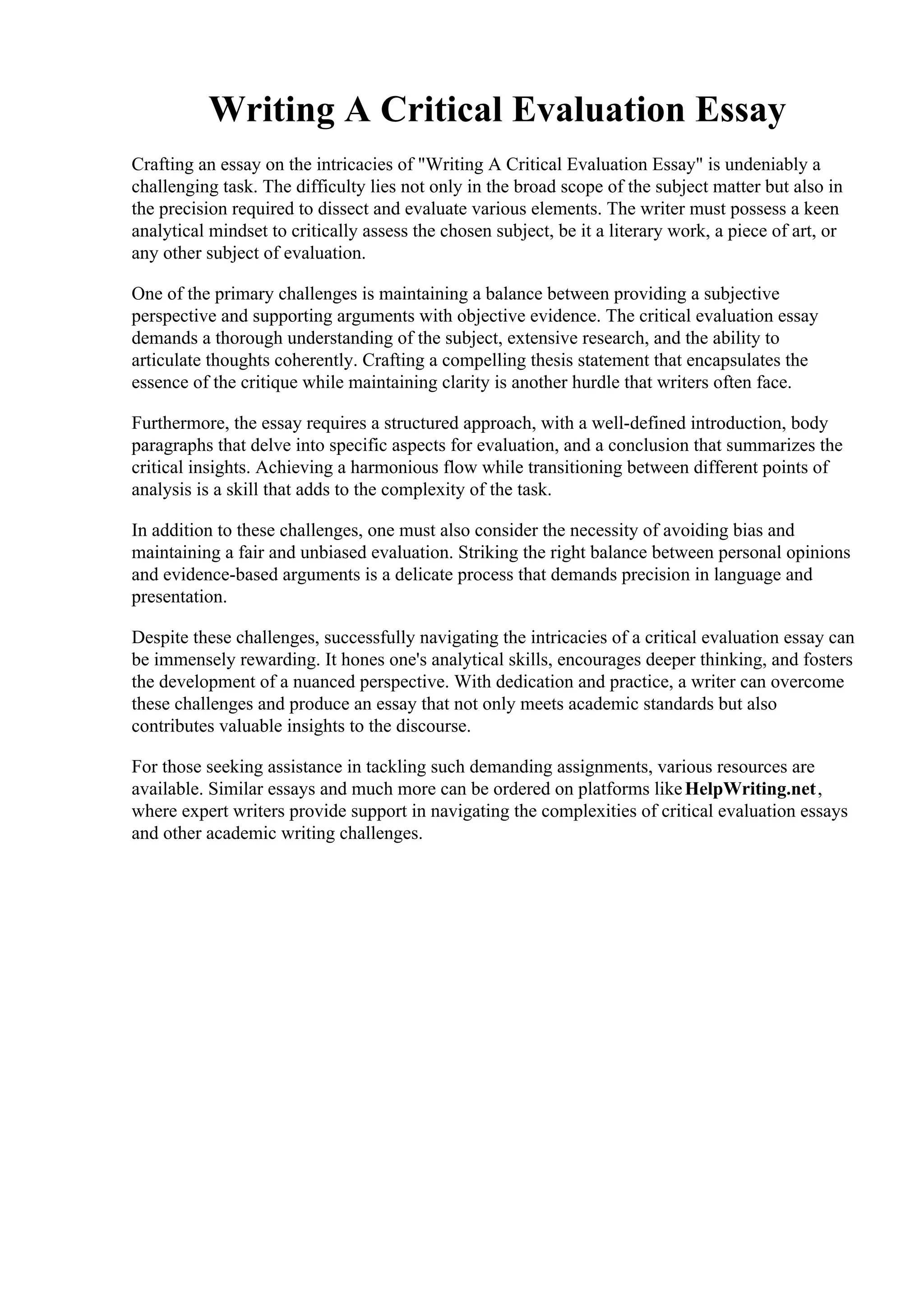 Writing A Critical Evaluation Essay.pdf