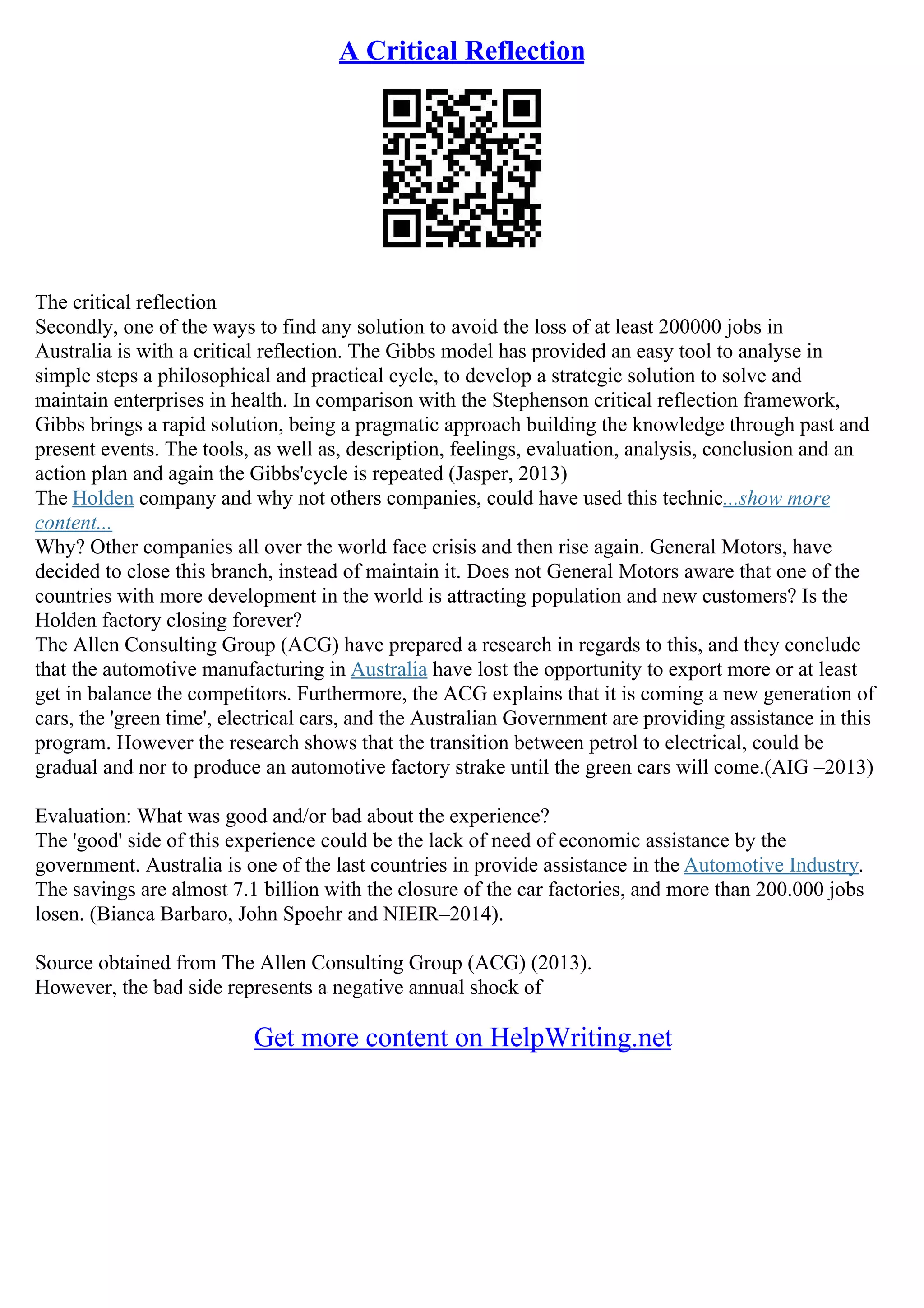 Writing A Critical Lens Essay | PDF