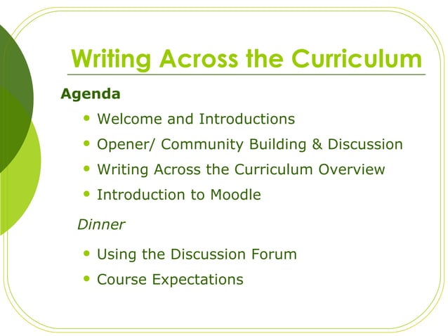 Writing Across the Curriculum | PPT