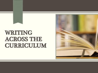 Writing across the curriculum | PPTX