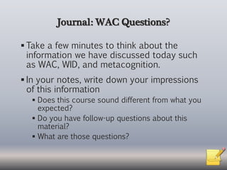 Writing across the curriculum | PPTX