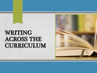 Writing across the curriculum | PPTX