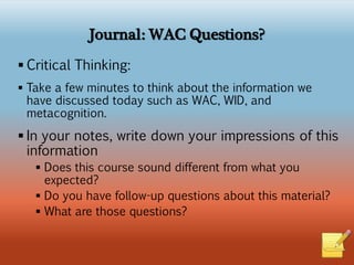 Writing across the curriculum | PPTX