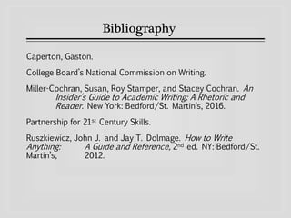 Writing across the curriculum | PPTX