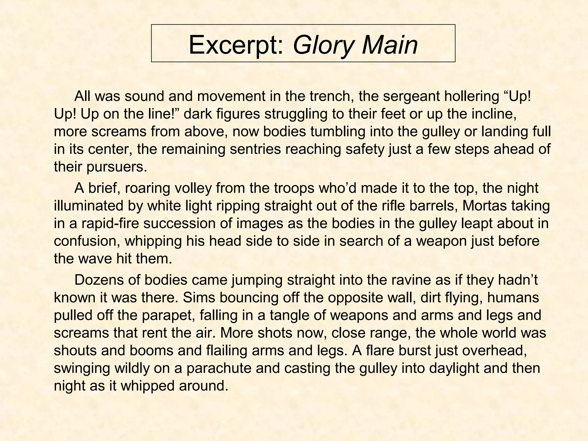 Writing Action Scenes: You'll be Lucky to Survive | PPT