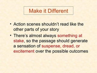 Writing Action Scenes: You'll be Lucky to Survive | PPT