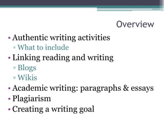 Writing activities | PDF