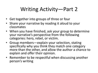 Writing activity—part 1 | PPTX