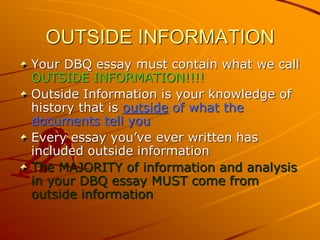 Writing a DBQ | PPT