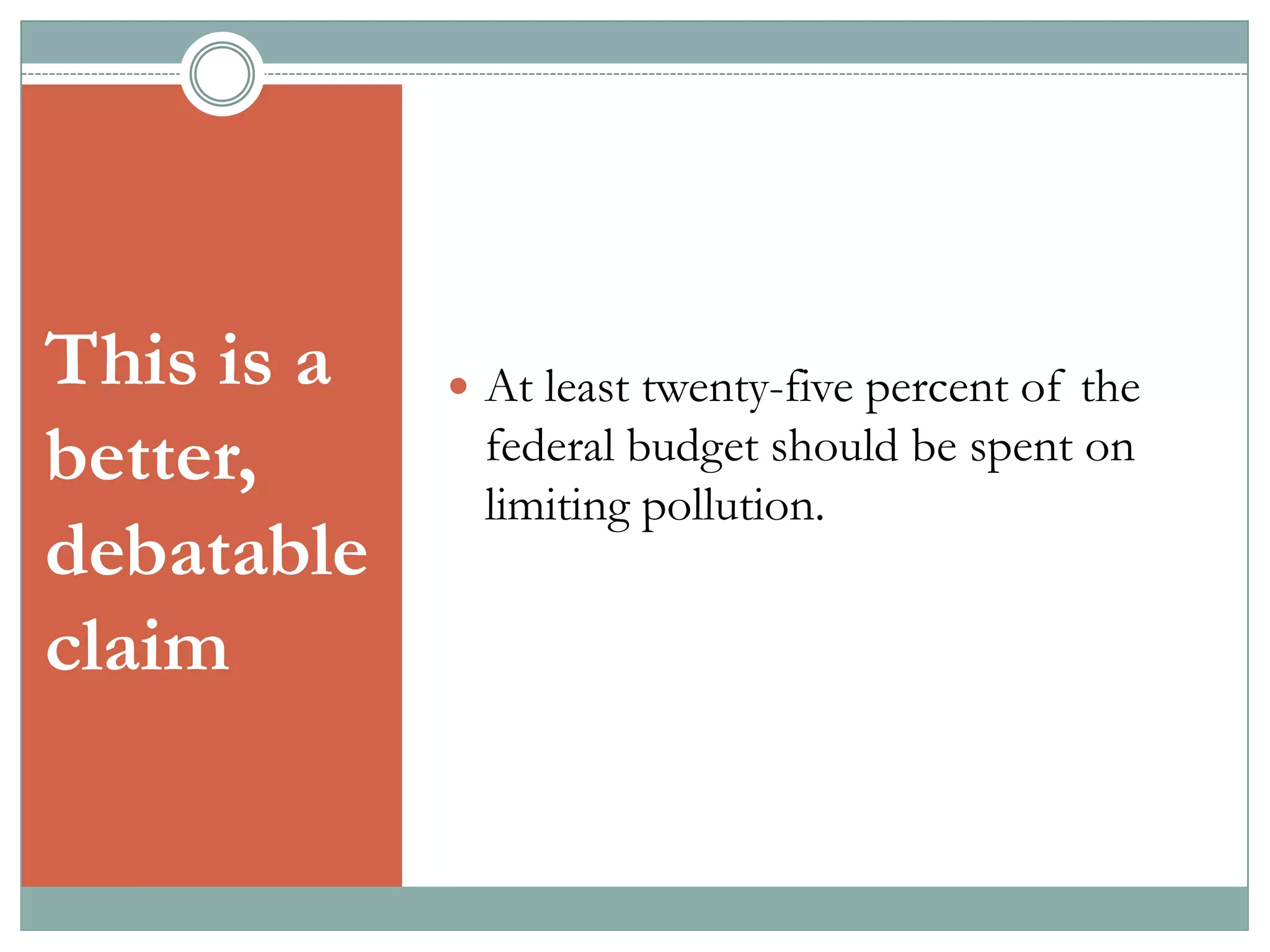 Writing a debatable claim | PPTX
