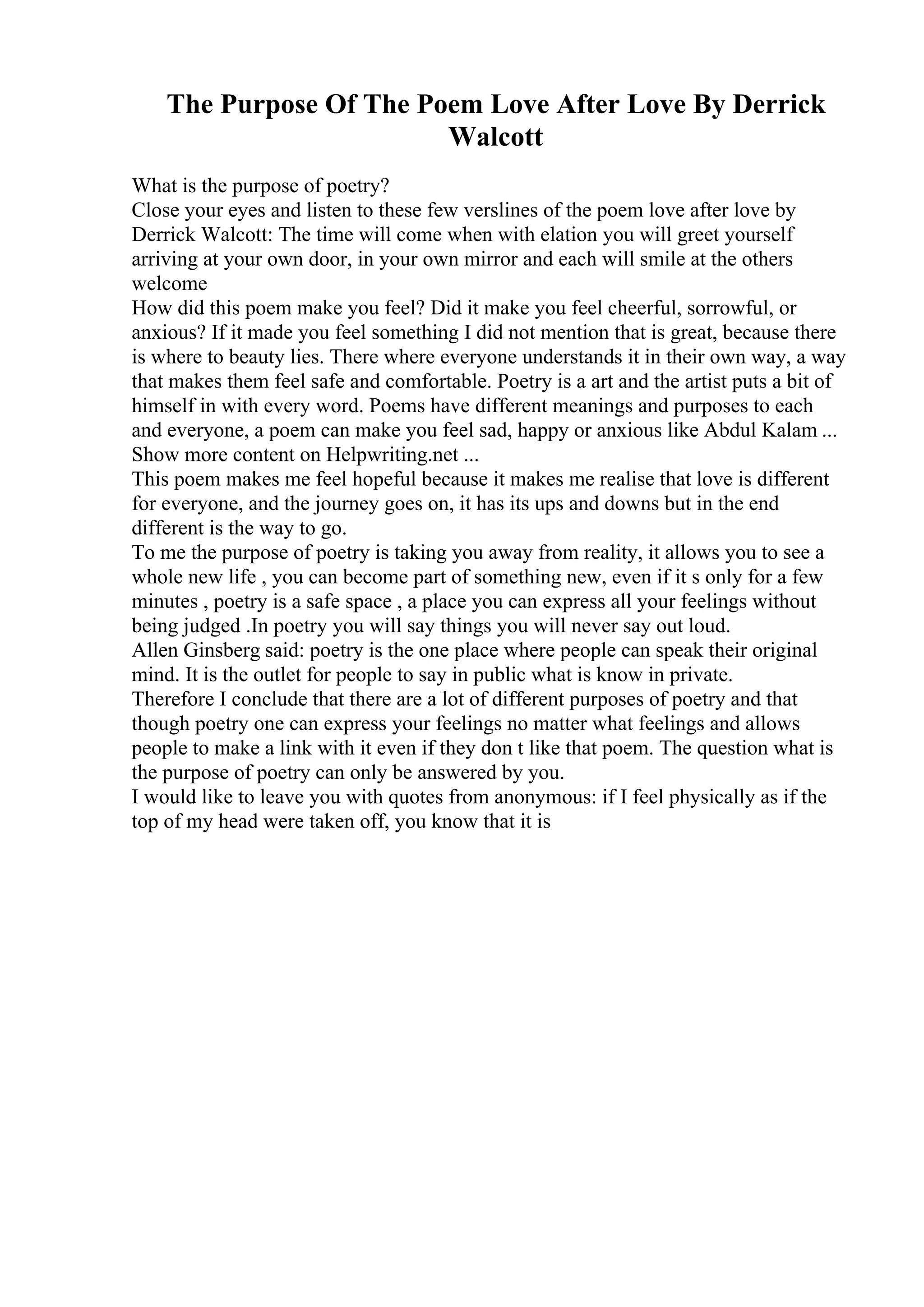 Writing A Descriptive Essay Examples | PDF