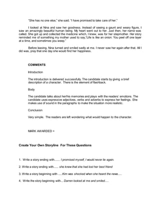 Writing a descriptive essay person | DOCX